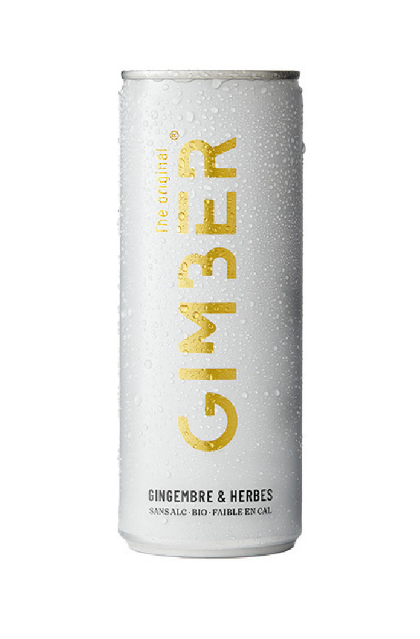 GIMBER - BOISSON PETILLANTE AU GINGEMBRE CANETTE 250ML x24