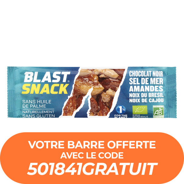 BLAST - BARRE CEREALES CHOCO NOIR 40G ECHANTILLON x1 BIO